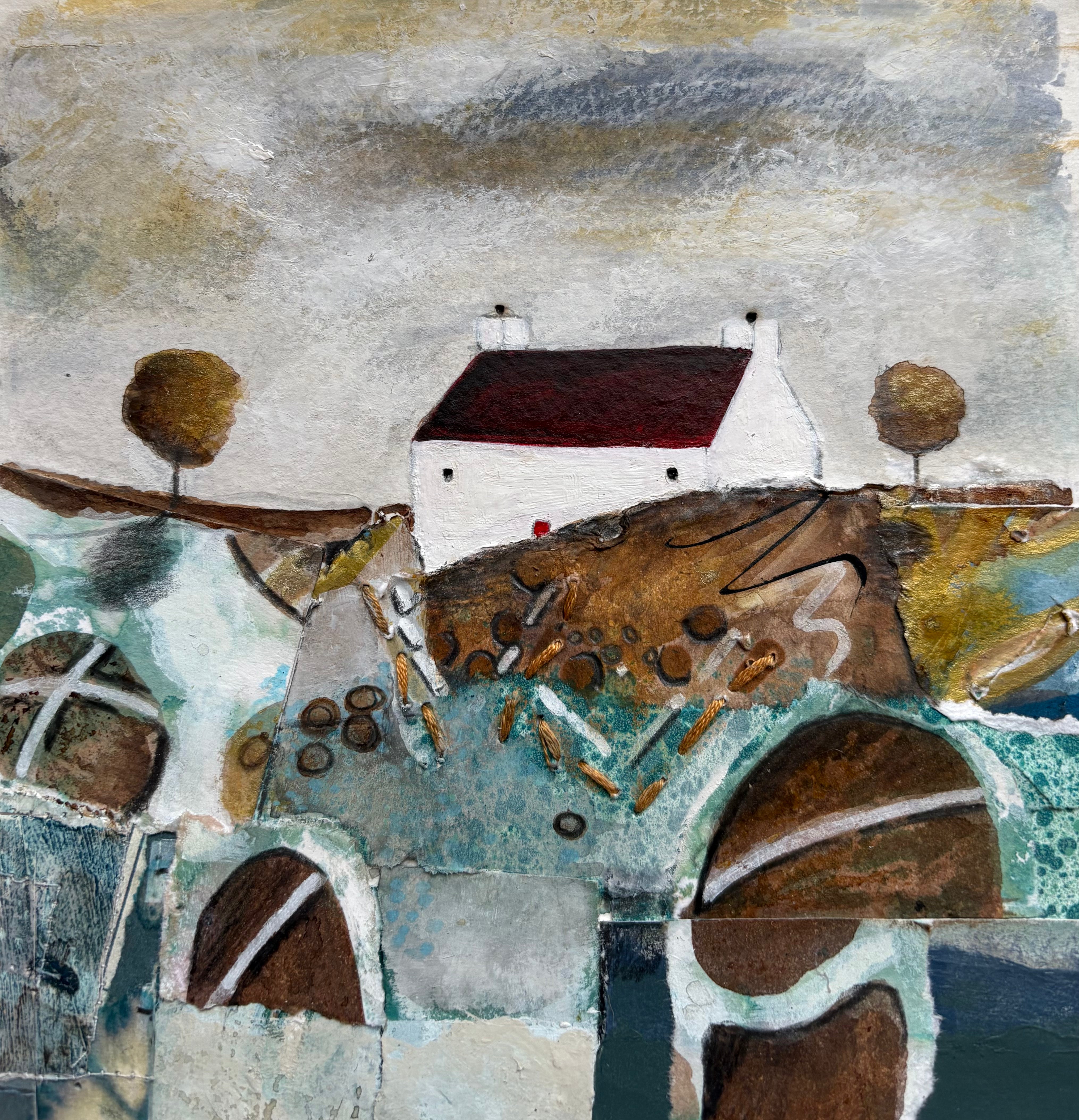 Mixed Media Art By Louise O'Hara “Autumn Quilt” – Louise O'Hara Art